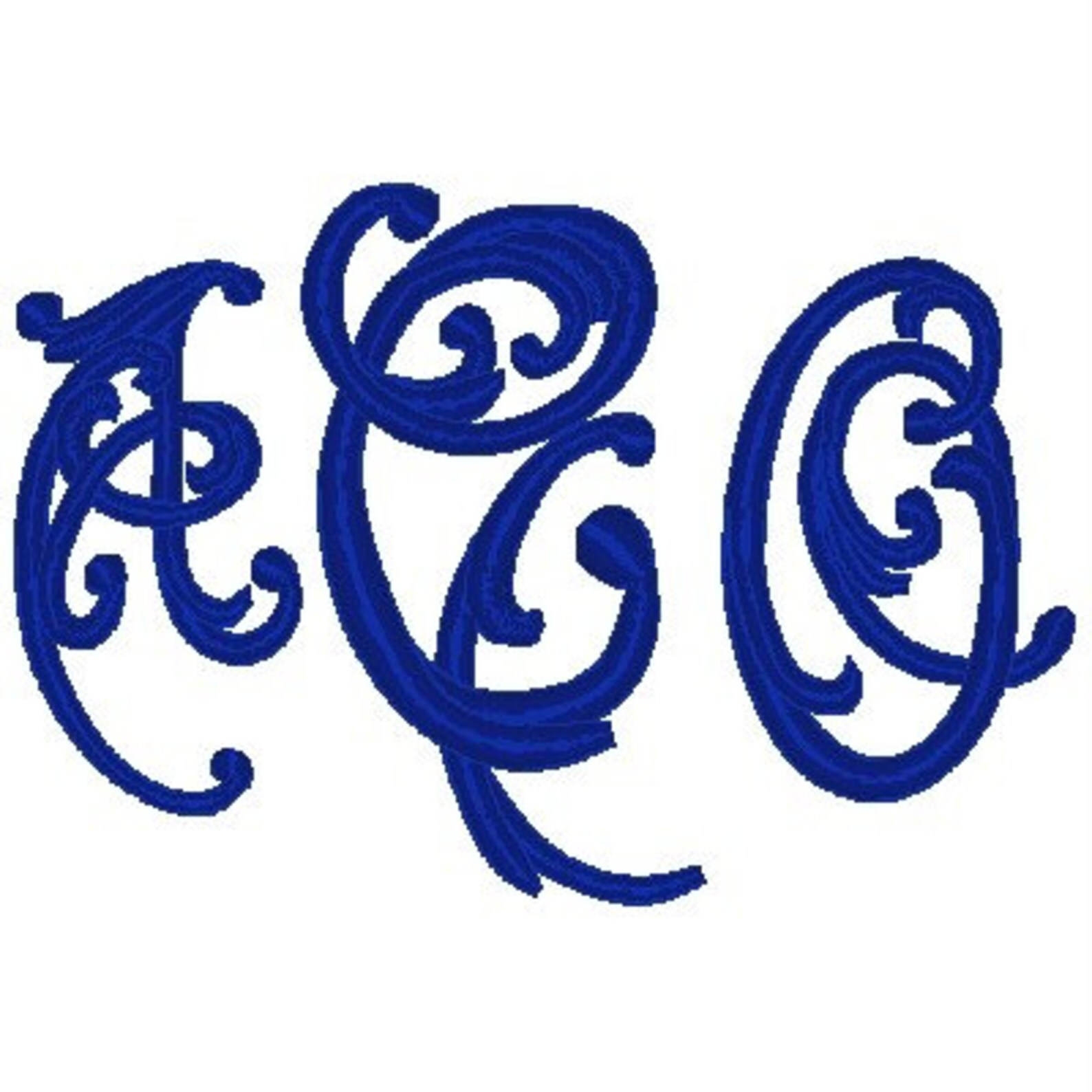 Goldleaf Font Monogram Alphabet Machine Embroidery Designs 6 Sizes - Etsy