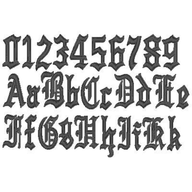 Scroll Font Embroidery Designs - Etsy