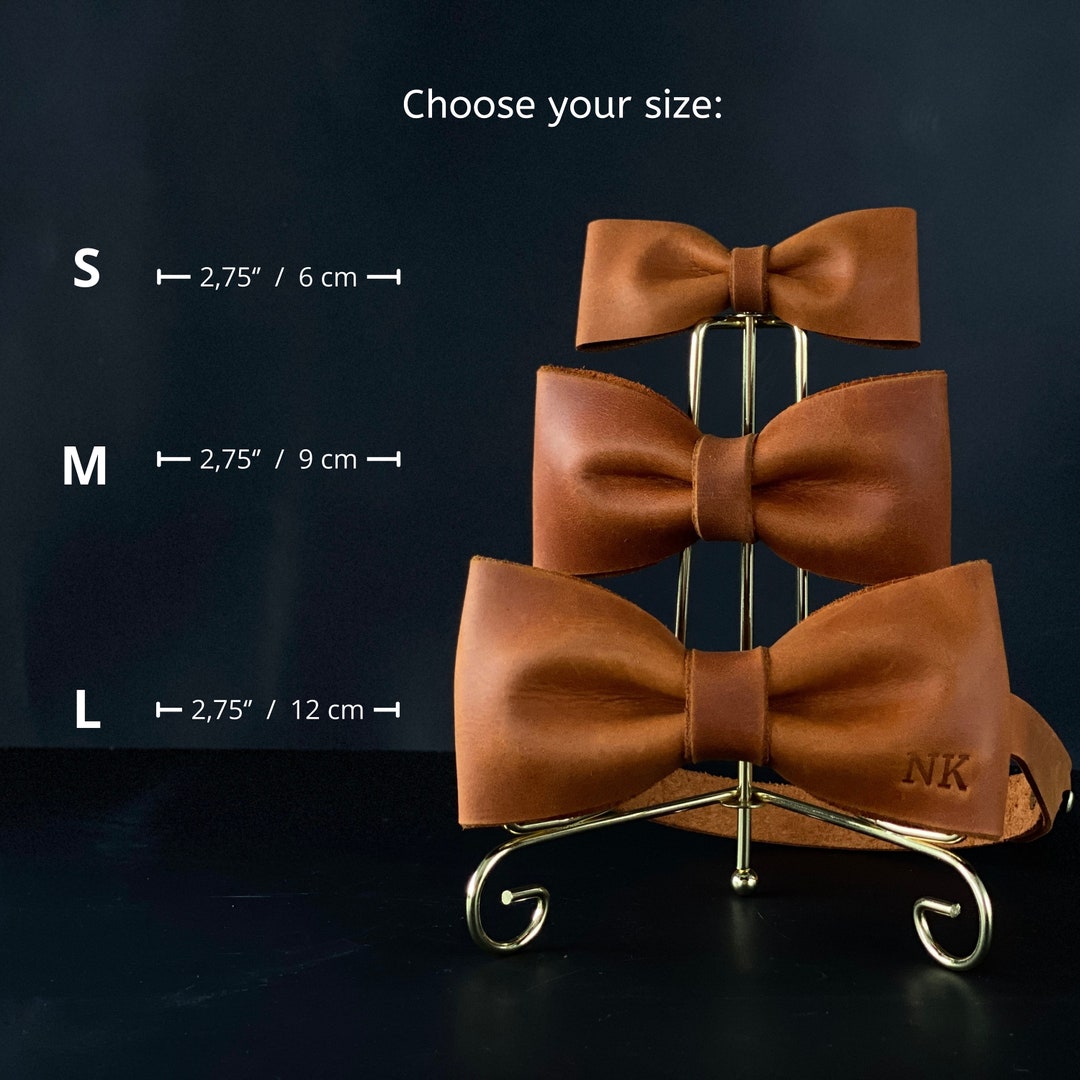 Crazy Horse Leather Bow Tie: Personalized Formal Wear for Men & Boys - Etsy