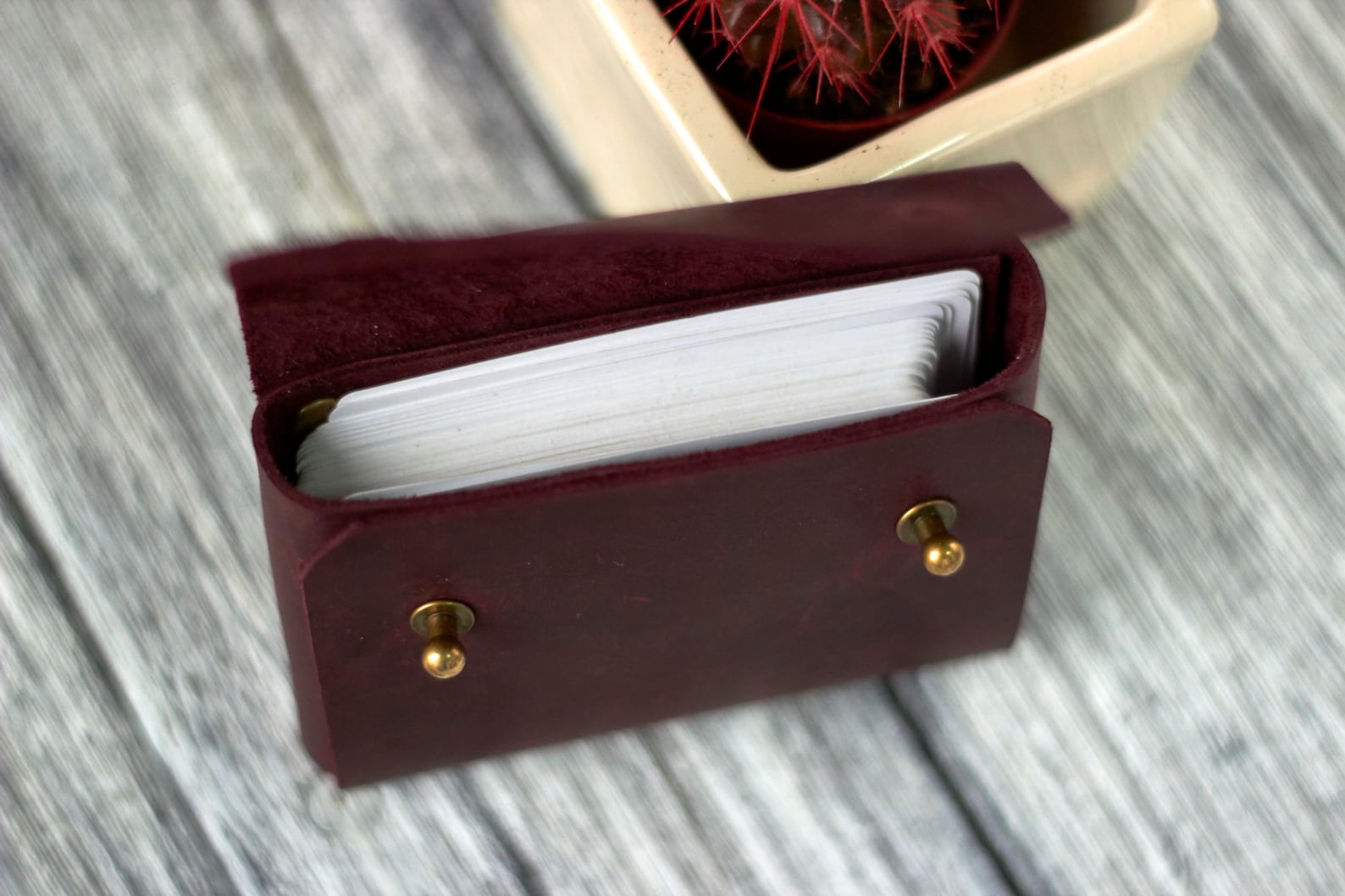 Personalized Leather Playing Card Case Gift for Poker Players - Etsy