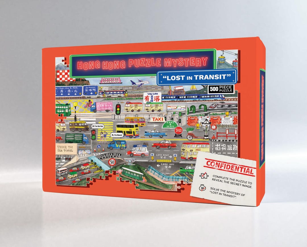 LOST in TRANSIT: Hong Kong Puzzle Mystery | 500 Piece Car, Bus, Train ...