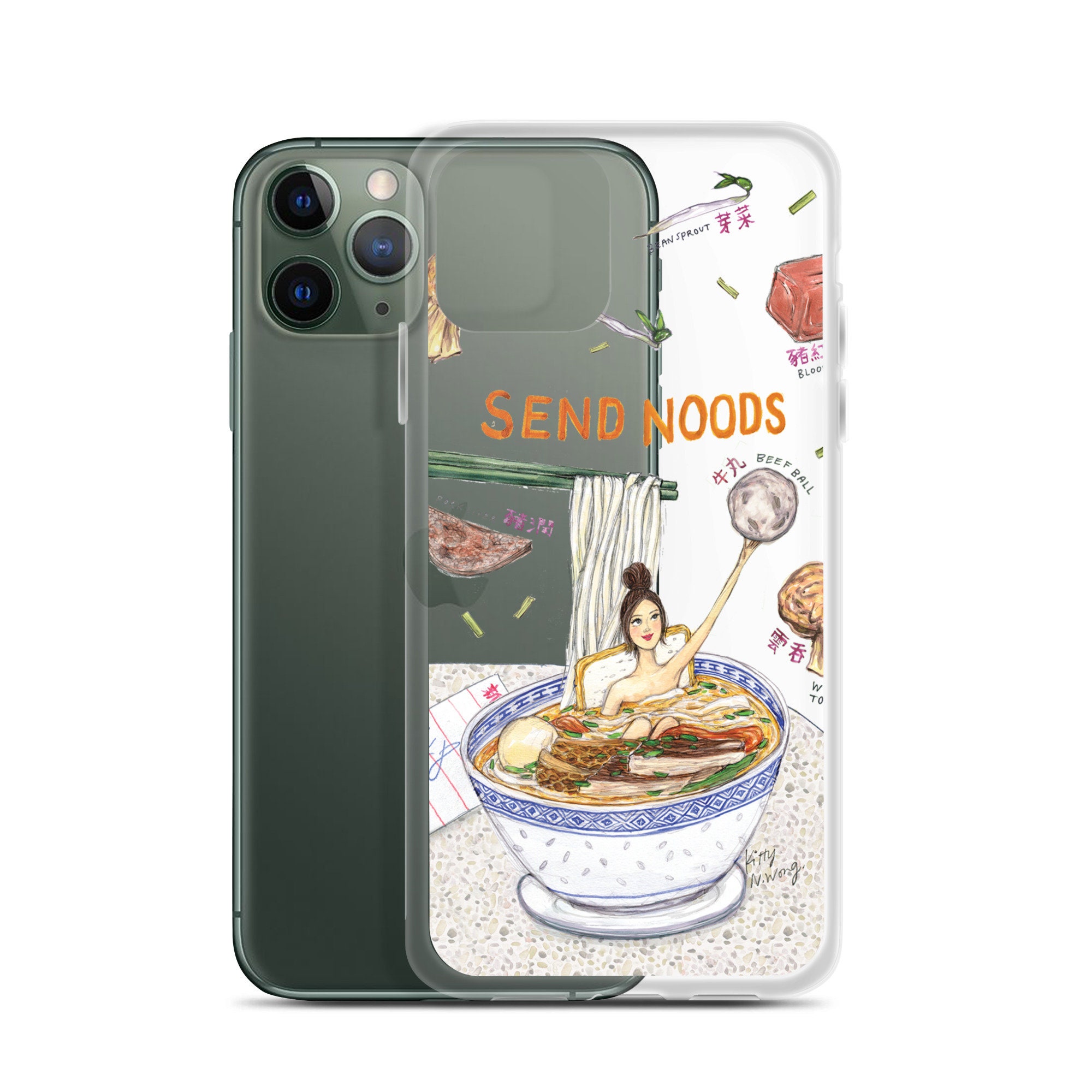 Send Noods / Hong Kong Noodles Clear iPhone Case - Etsy