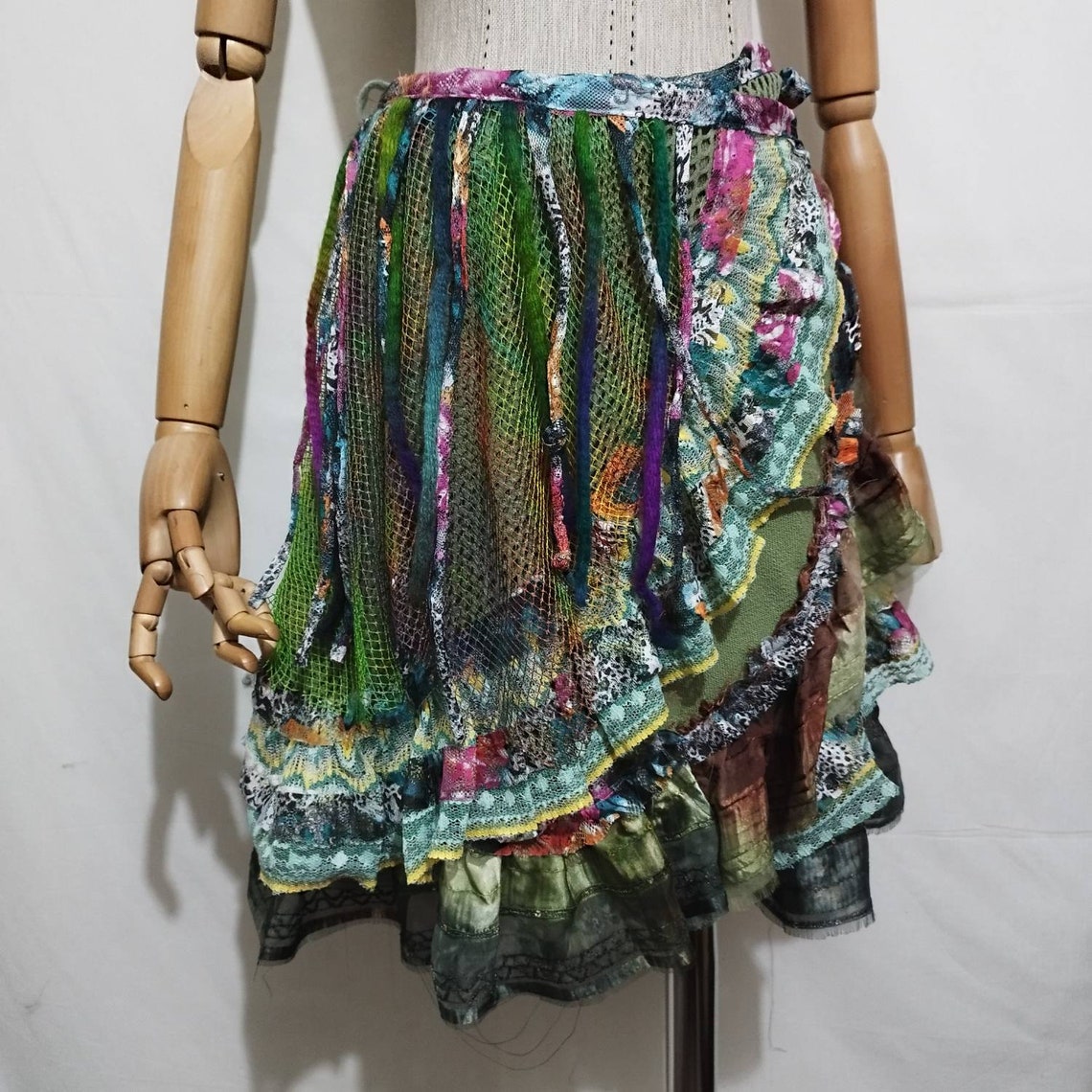 Hippie Wrap Skirt, Shaman, Designer Skirt, Fest, Colorful, Summer, Free ...
