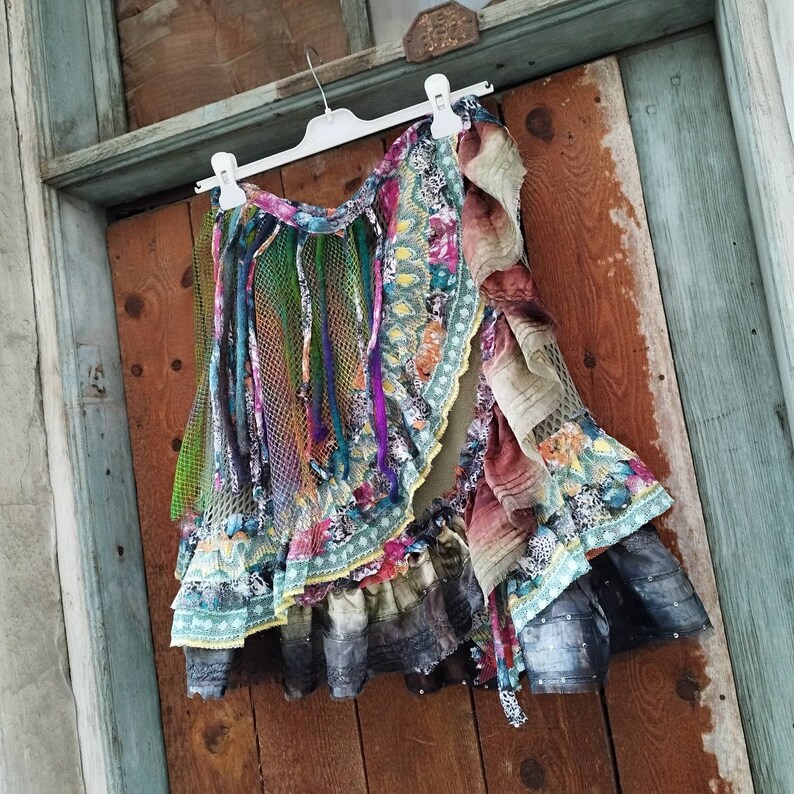 Hippie Wrap Skirt, Shaman, Designer Skirt, Fest, Colorful, Summer, Free ...
