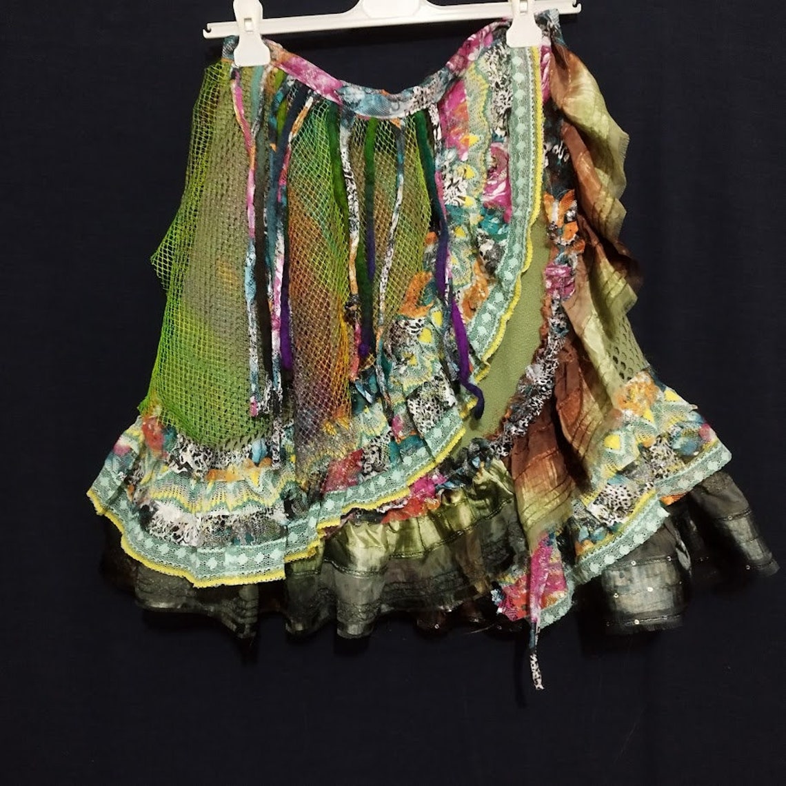 Hippie Wrap Skirt, Shaman, Designer Skirt, Fest, Colorful, Summer, Free ...