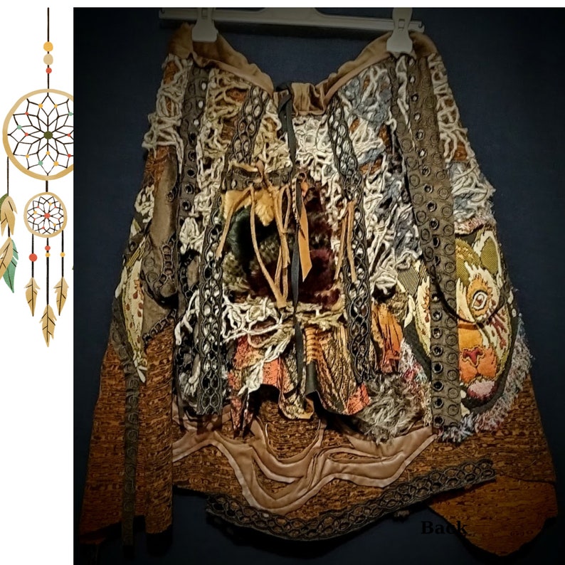 Shamanic Skirt, Primitive, Spiritual Fashion, Ritual Dance Clothing ...