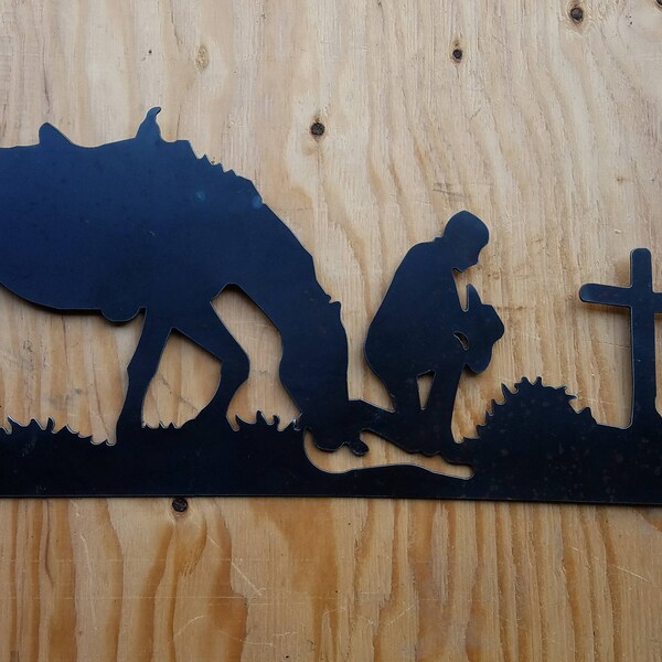 Praying Cowboy - Etsy