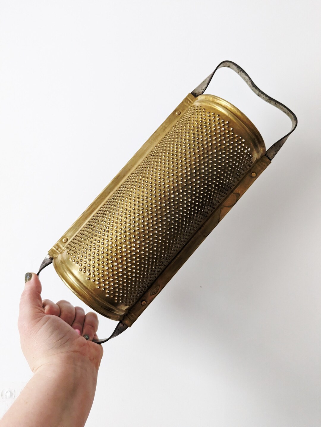 Victorian Brass Grater, Antique Cheese Grater, Large Metal Grater ...