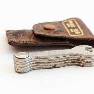 Vintage Mobil Pocket Spanner Set, 1950s Magneto Tappet Wrenches in ...