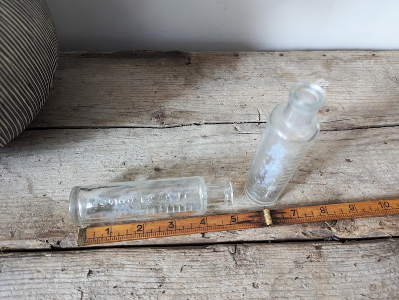 Antique Glass Vials: Victorian Chemist Apothecary Bottles, Bud Vases - Etsy