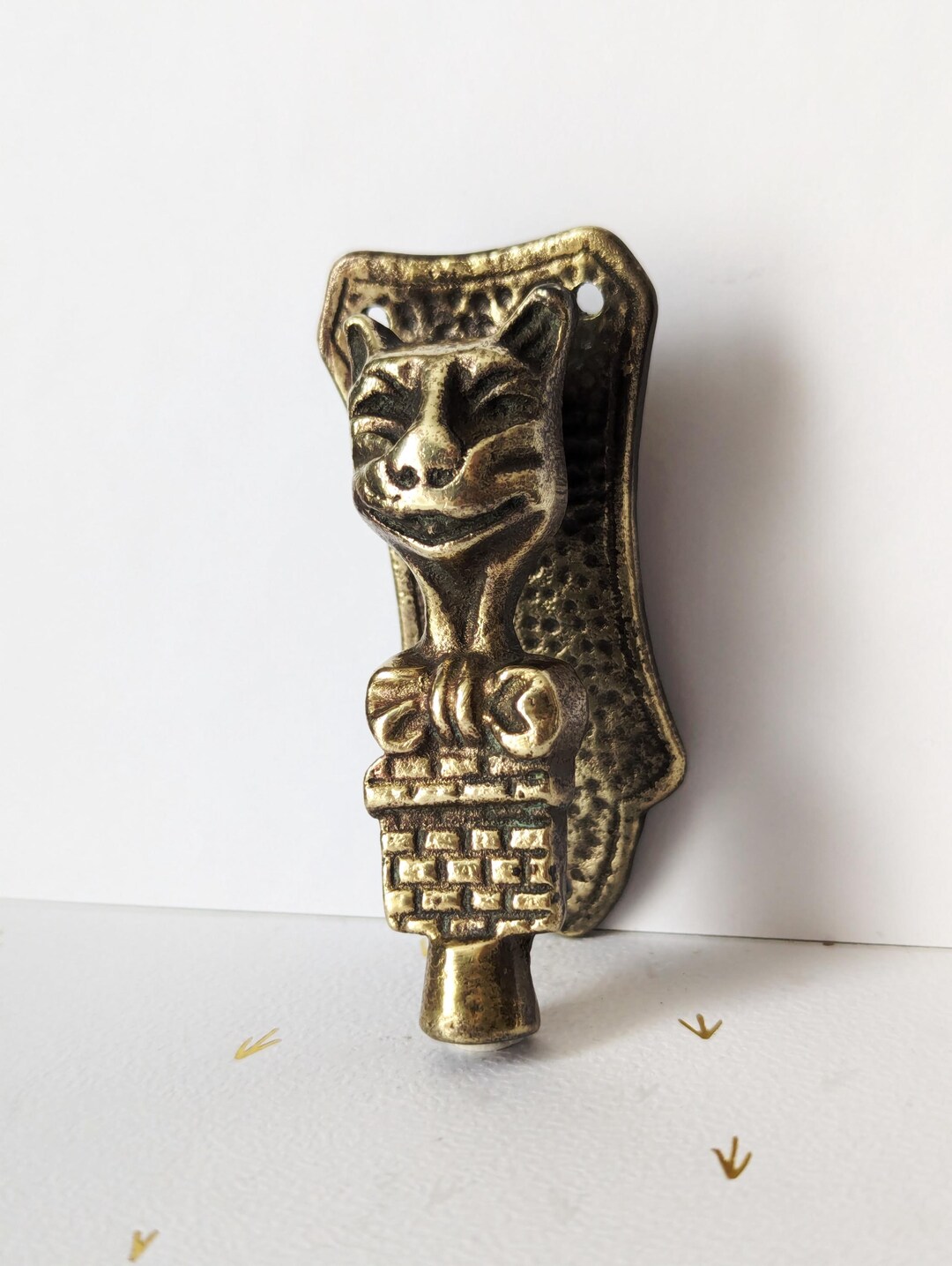 Cheshire Cat Door Knocker, Funny Door Knocker, Edwardian Antique, Rare ...