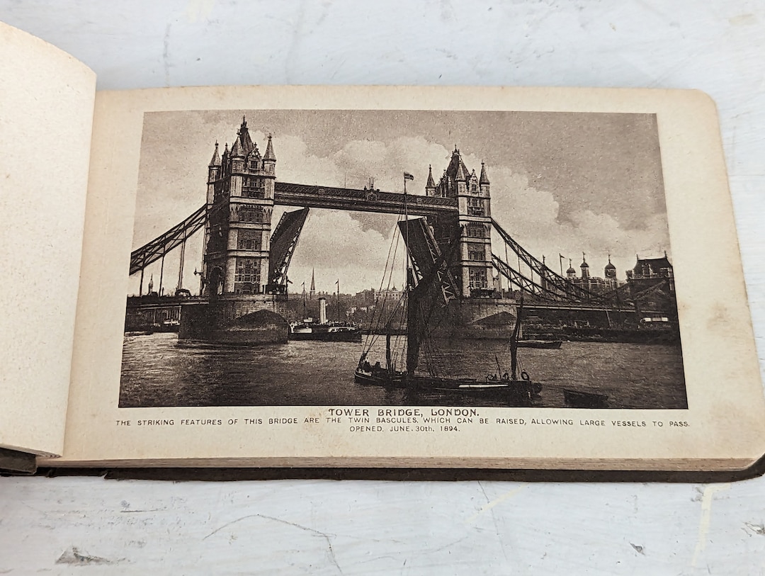 Vintage London Photo Book, 1920s Sepia Photographs, Tourist Souvenir ...