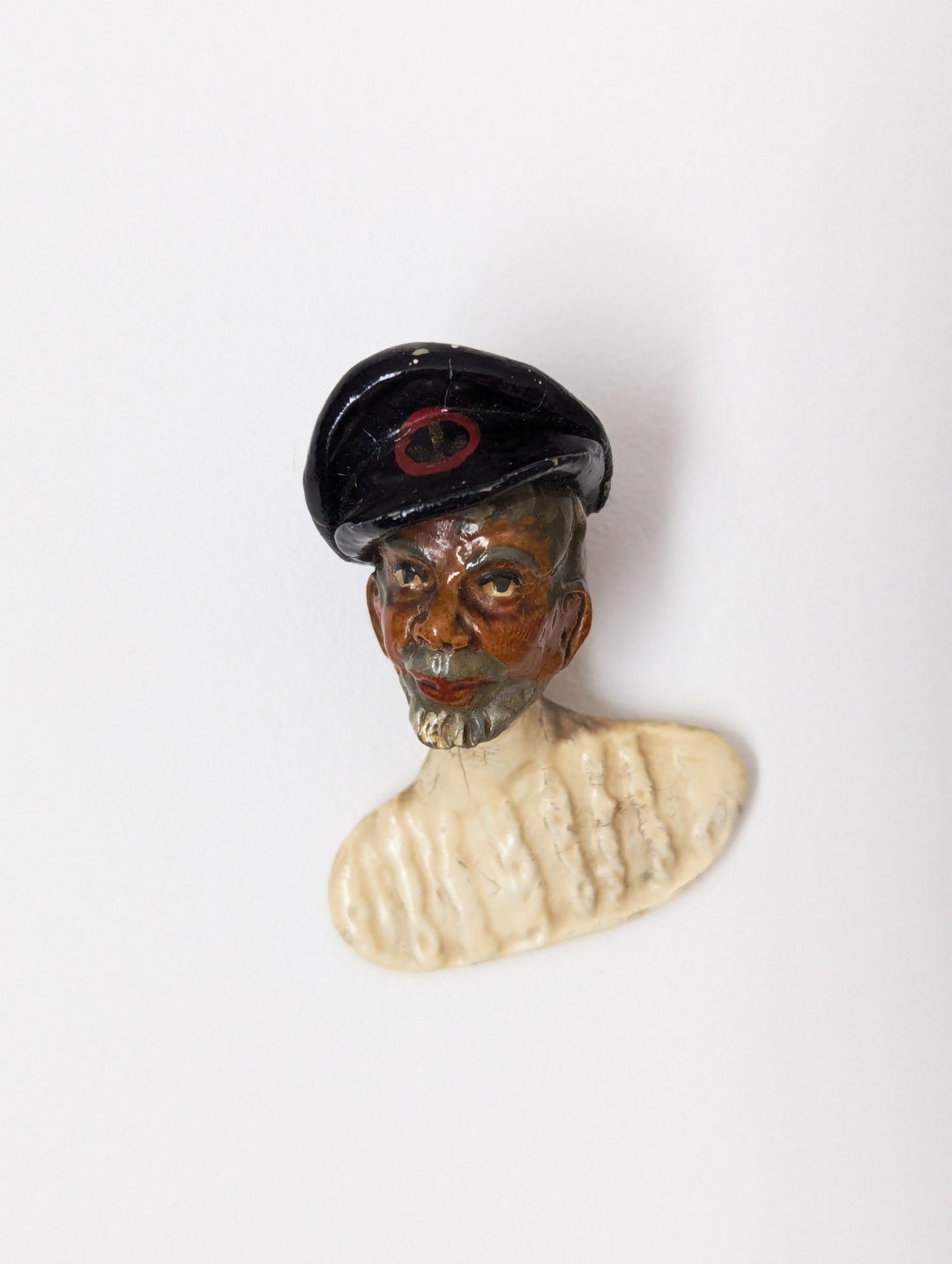 Vintage Sea Captain Wall Hanging, Caribbean Souvenir, Plaster Head ...