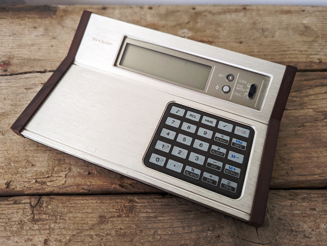 Vintage Sharp Electronic Calculator CT-650, Multifunctional Desk ...