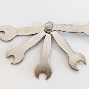 Vintage Mobil Pocket Spanner Set, 1950s Magneto Tappet Wrenches in ...