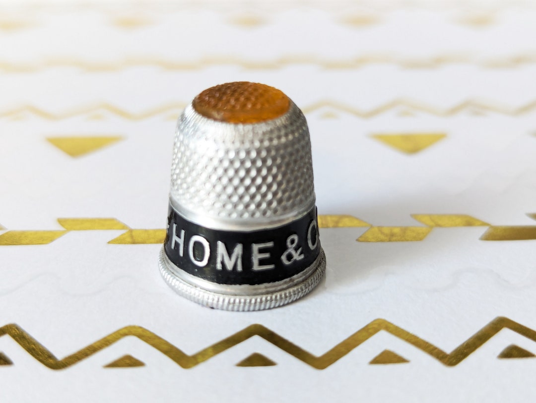 Advertising Thimble, Vintage Home & Colonial Thimble, Tin Anniversary ...