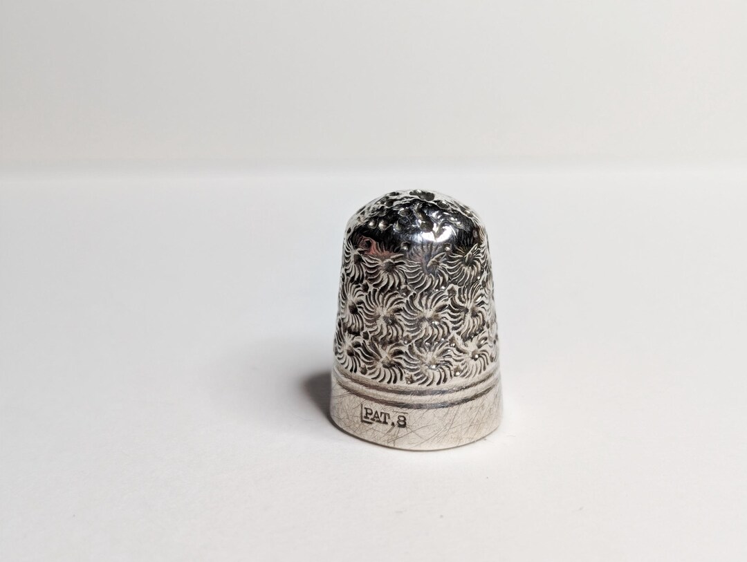 Antique Charles Horner Dorcas Thimble – Victorian Silver & Steel Sewing ...