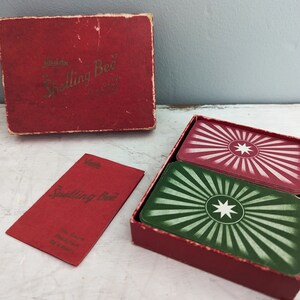 Vintage Spelling Bee Card Game, 1930s Waddy Productions, Retro Anagrams ...