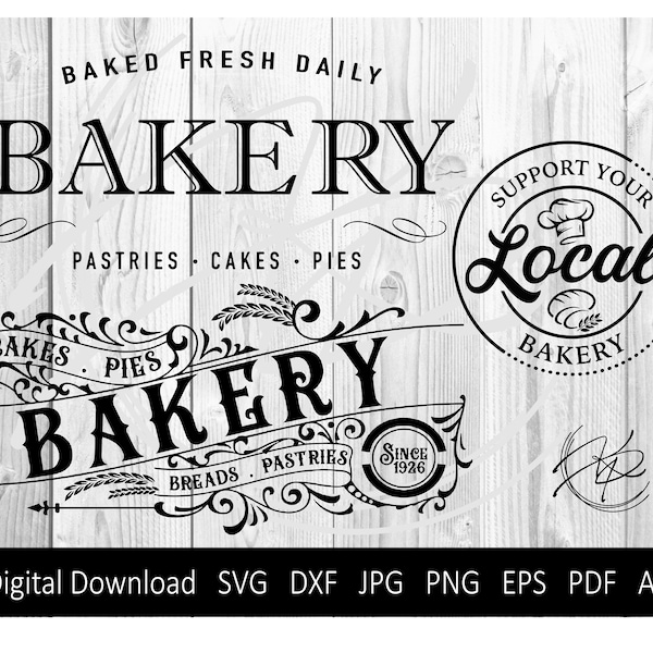 Bakery Svg - Etsy