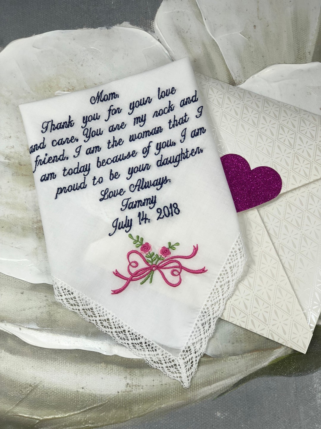 Mother of the Bride Handkerchief | Wedding Handkerchief | to Dry Your ...