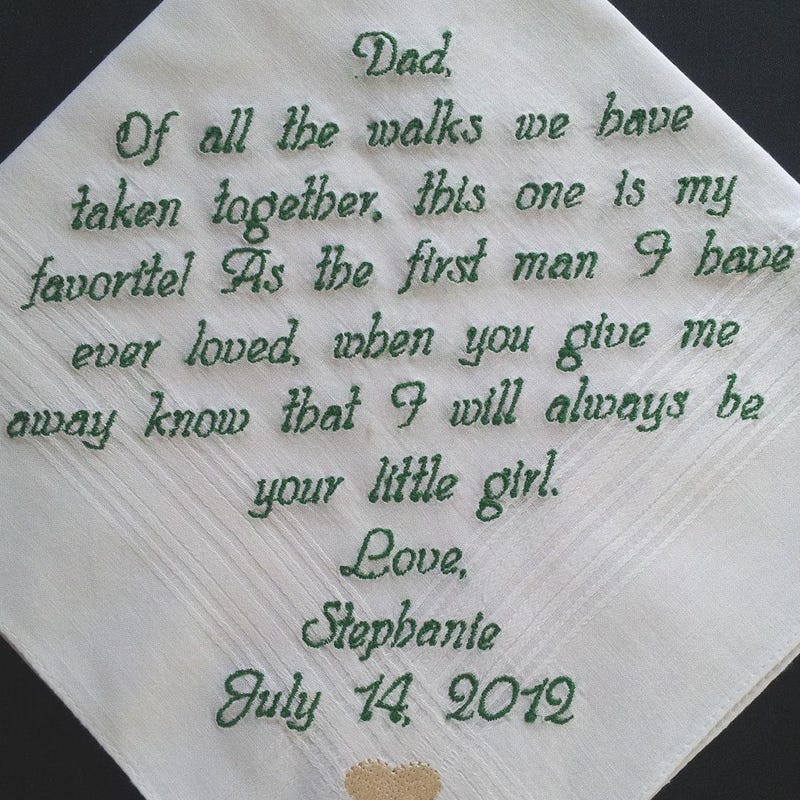 Green Flower Handkerchief - Etsy