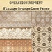 Grunge Lace Digital Collage Paper 24 Sheets for Junk - Etsy