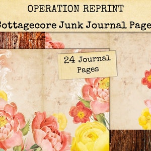 Cottagecore Lifestyle Junk Journal Kit Pages 24 Pages Grandmacore ...