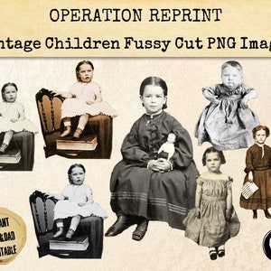 Digi People Photographs Fussy Cut Ephemera Children Digital Download ...