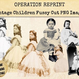 Digi People Photographs Fussy Cut Ephemera Children Digital Download ...
