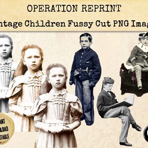Digi People Photographs Fussy Cut Ephemera Children Digital Download ...