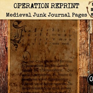 Ancient Junk Journal Pages, Medieval Ephemera Paper, Fantasy Diary, PDF ...