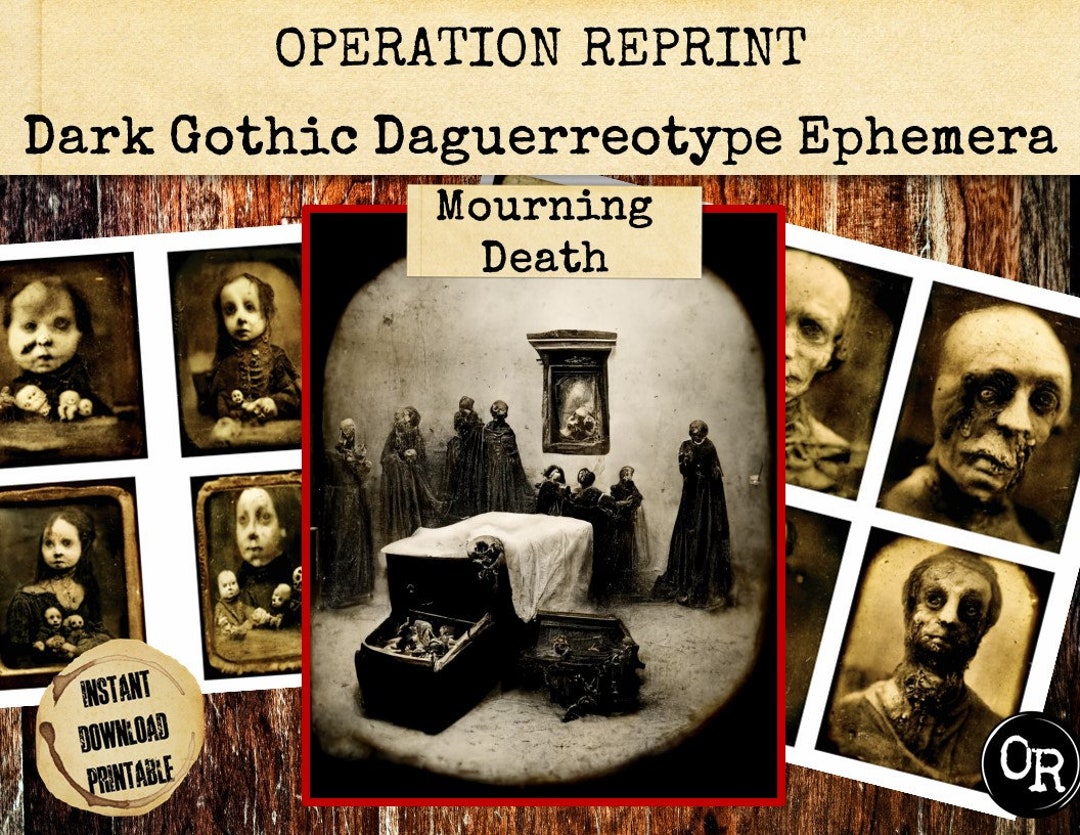 Mourning Death Victorian Daguerreotype Photographs Ephemera, Undertaker ...