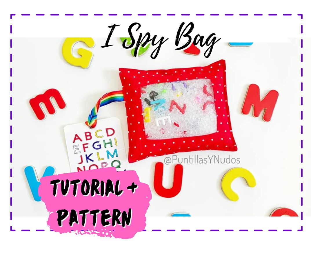 I Spy Bag Sewing Pattern With Projector File, Svgs and PDF - Etsy