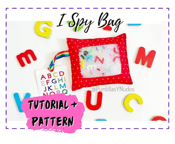 I Spy Bag Sewing Pattern With Projector File Svgs and PDF - Etsy
