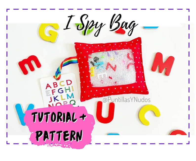 I Spy Bag Sewing Pattern With Projector File, Svgs and PDF - Etsy