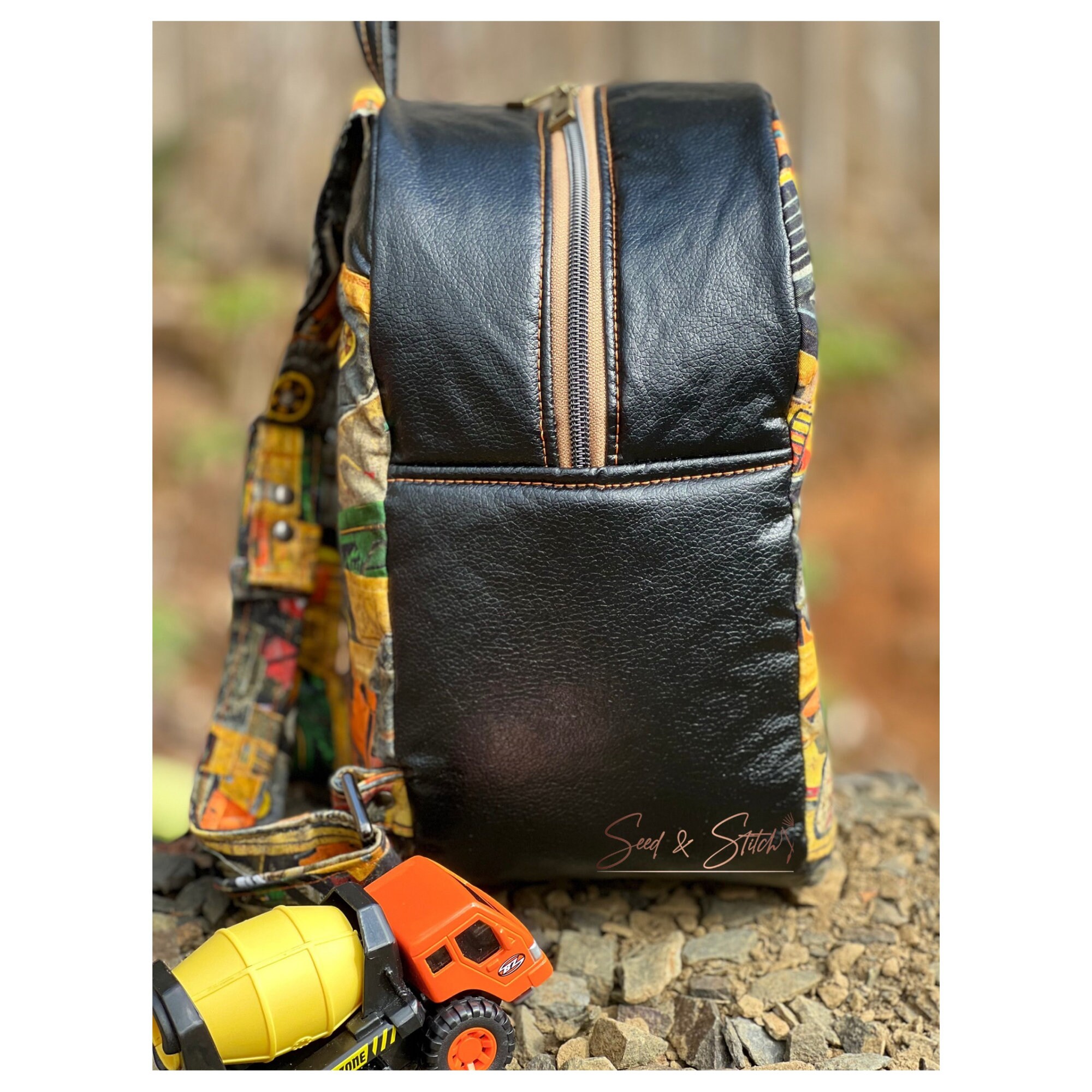 Luna Backpack Pattern Bag Sewing Pattern, No Binding PDF, Projector ...