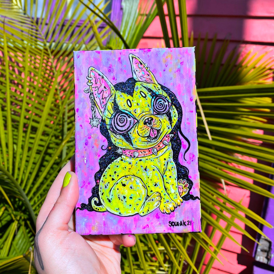 Green Chibi Shrimp Painting - Etsy