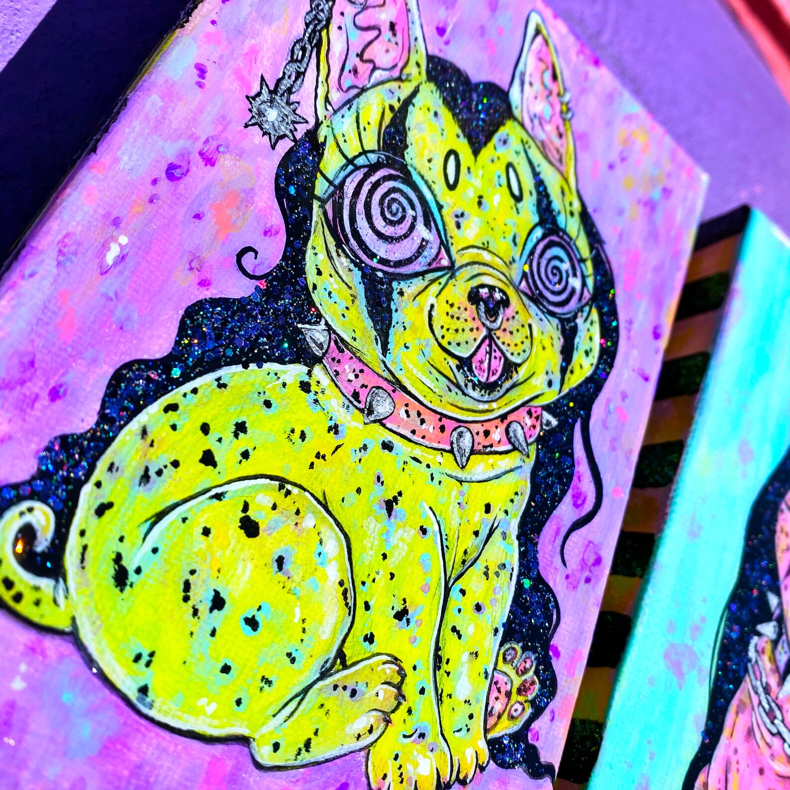 Green Chibi Shrimp Painting - Etsy