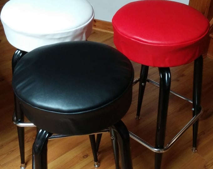 Square Barstool Slipcover With Box Pleats, Bar Stool Slipcover - Etsy