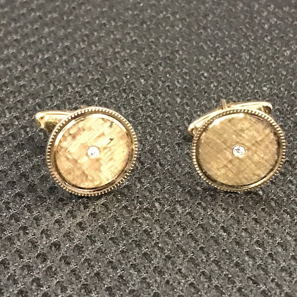 14k Gold Cufflinks - Etsy