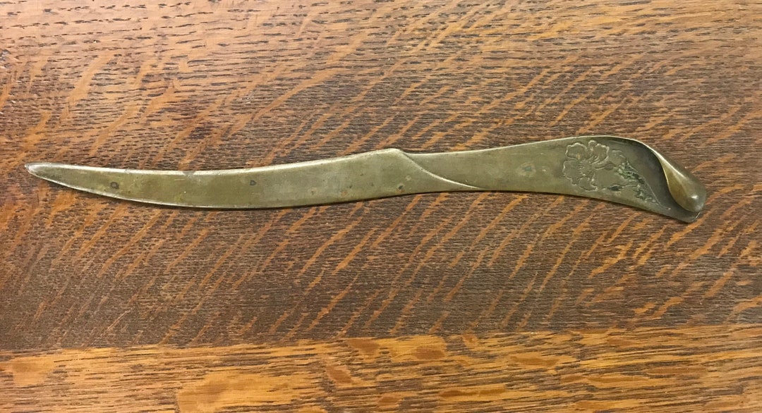 German Bronze Arts & Crafts Letter Opener Ges Gesch - Etsy