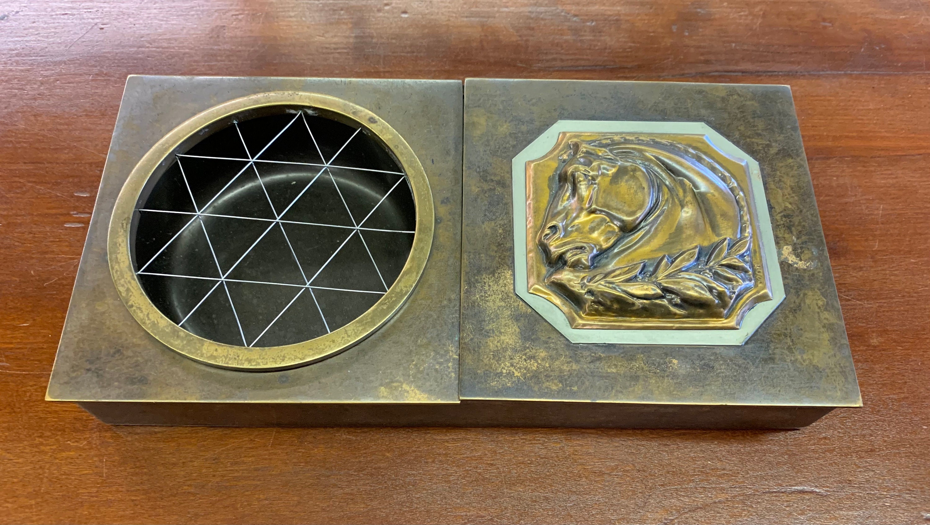 Silvercrest Bronze Smoking Box - Etsy