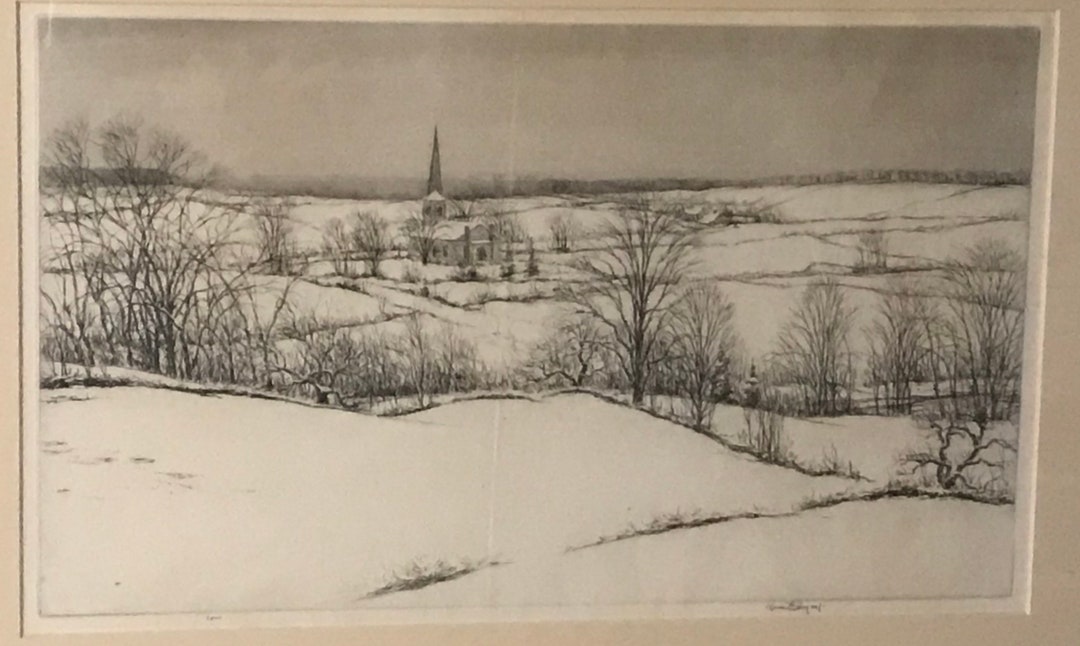 Kerr Eby Turkey Hill Etching - Etsy