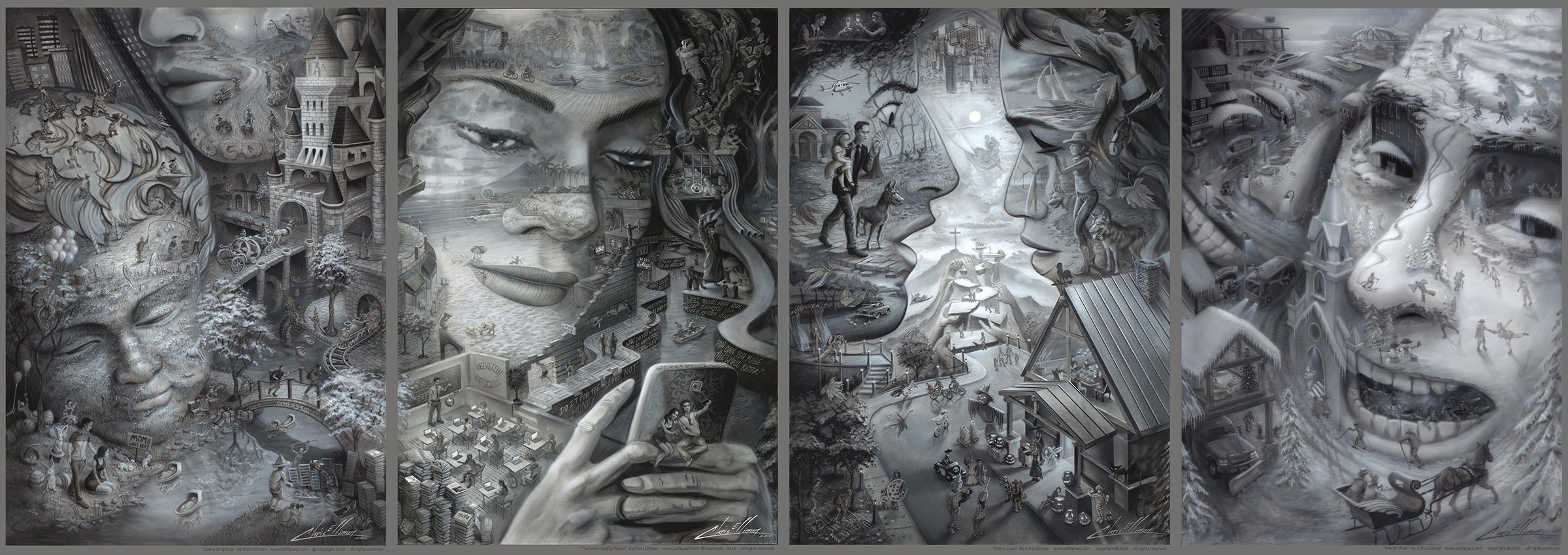 Four Seasons of Life, by Chris Elliman - Etsy