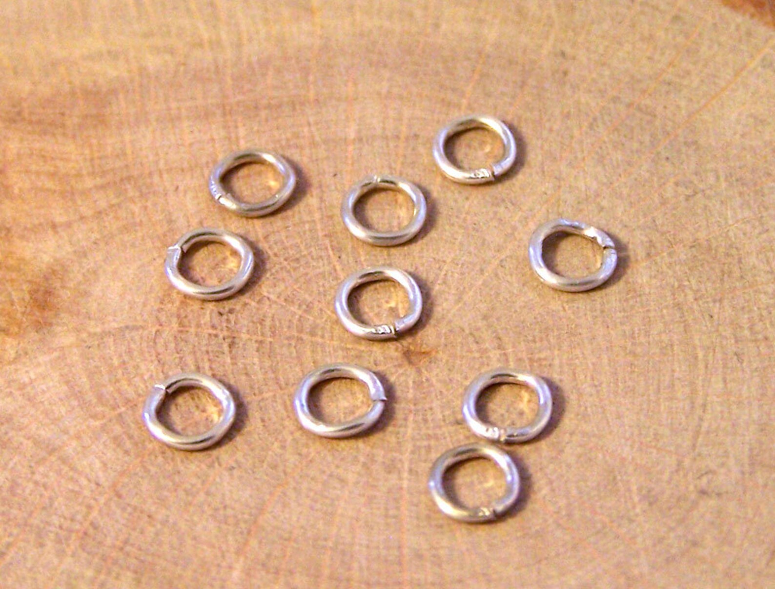 Recycled Sterling Silver Findings 4mm Jump Rings X 10 Silver - Etsy
