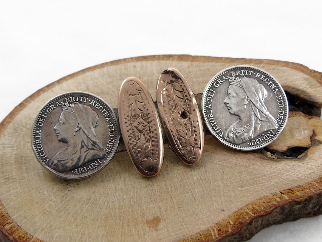Antique Victorian Coin Brooch, Queen Victoria Silver Coin Brooch ...