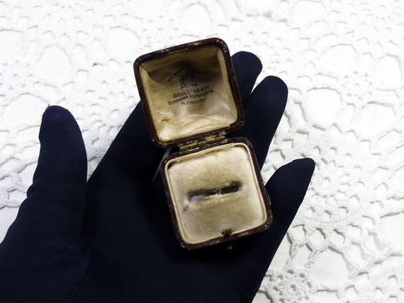 Engagement Ring Box Vintage Ring Box Wedding Ring Box Brown | Etsy