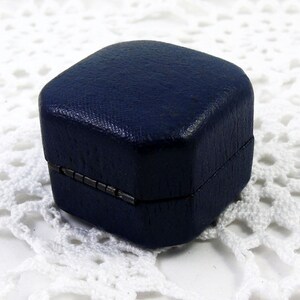 Ring Box Blue, Vintage Ring Box, Engagement Ring Box, Wedding Ring Box ...