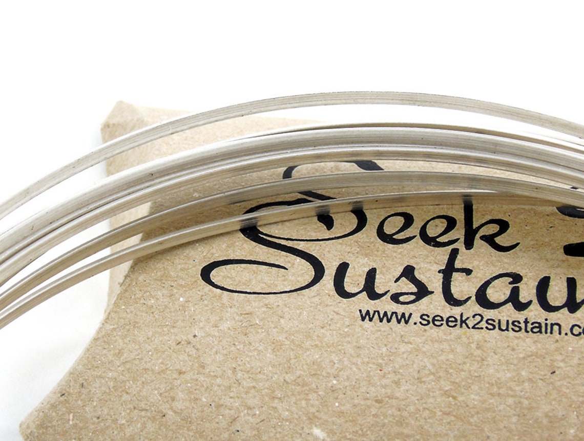 2.5mm x 1.25mm D Wire Soft Recycled Sterling Silver Wire 1/4 | Etsy