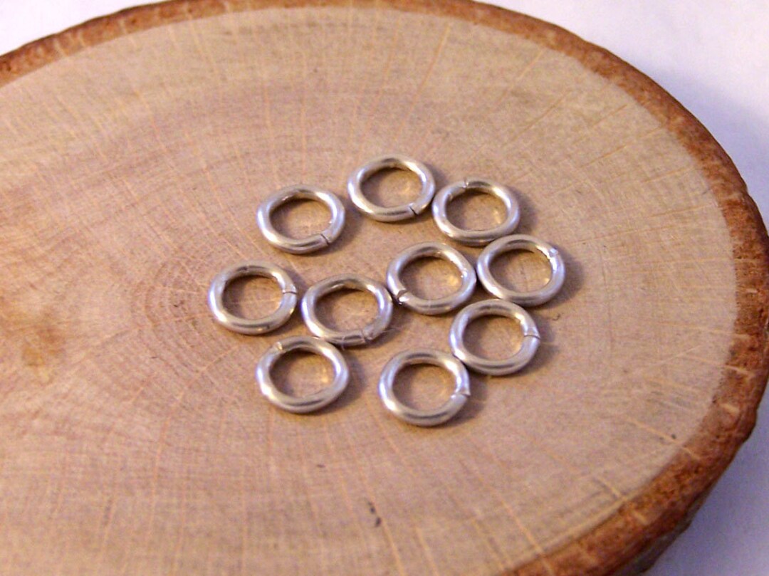 Recycled Sterling Silver Findings Jump Rings (6mm Jumprings X 10 ...